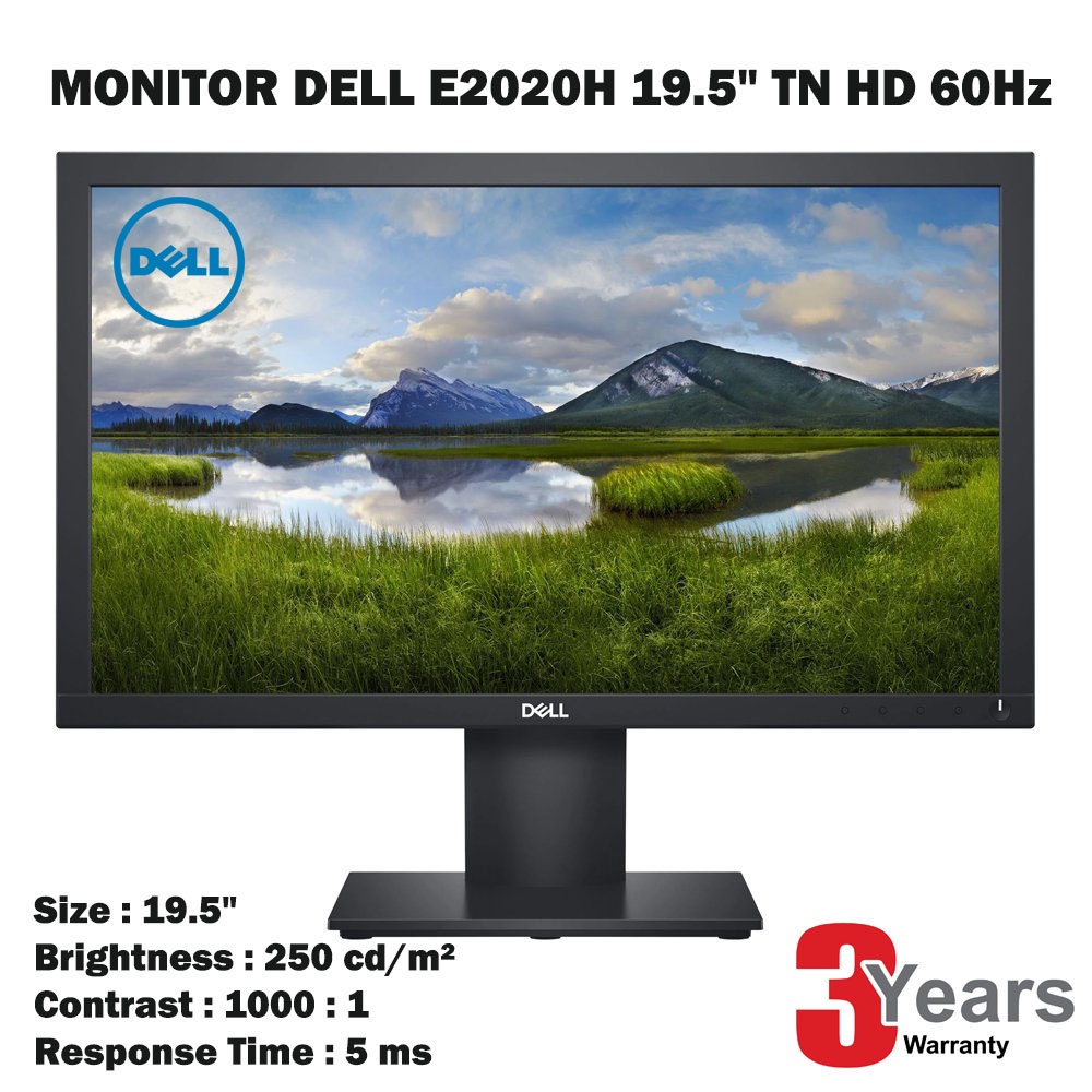 DELL MONITOR (จอมอนิเตอร์) DELL E2020H 19.5" TN HD 60Hz | Shopee Thailand