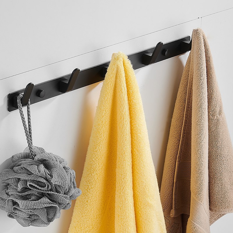 บ้านSimple Punch-Free Wall-Mounted Kitchen Hook Paste Hook Women's Room ...