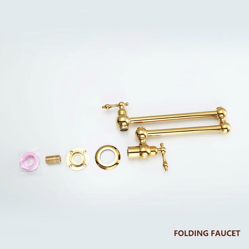 Brass Titanium wall mounted Kitchen Faucet Tap 360 degree Watertank ...