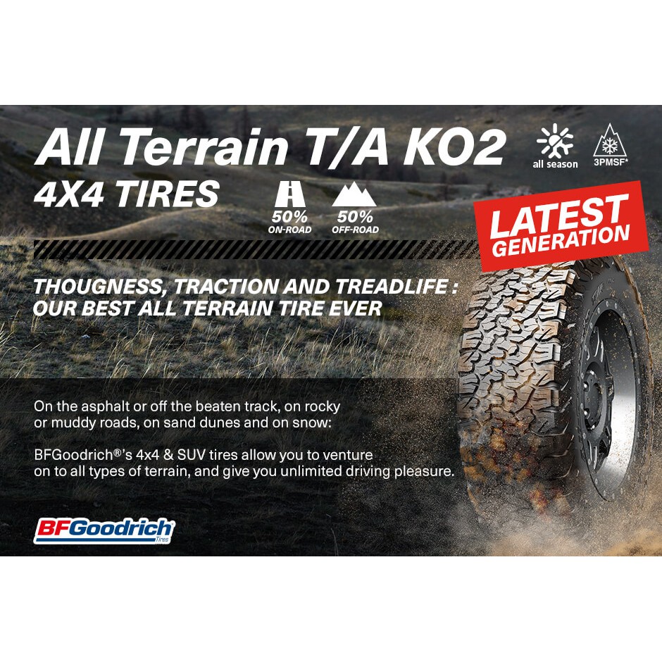 จัดส่งฟรี BF Goodrich All-Terrain TA KO2 ยางรถยนต์ บีเอฟกู๊ดริช ทุกขนาด ...