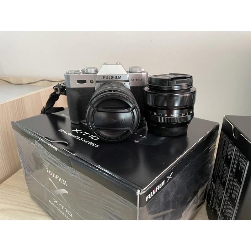 (มือสอง) กล้อง fuji xt-10เลนส์ kit 16-50 เลนส์ละลายหลัง fuji 35mm f1.4 ...