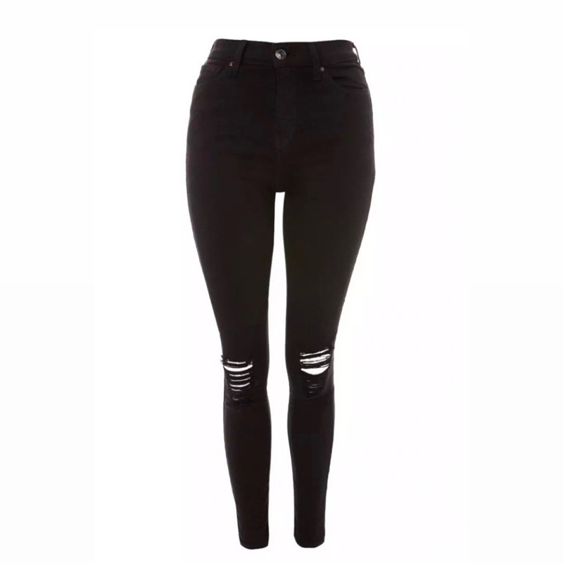 Topshop Dark Blue Ripped Lucas Jeans W26L30 ตัดป้ายลองในบ้านทีเดียวจ้า ...