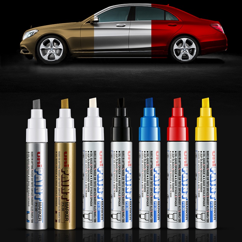 7pcs Japan UNI PX-30 Paint Pen Thick Word Wide Touch Up Pen Notes ...