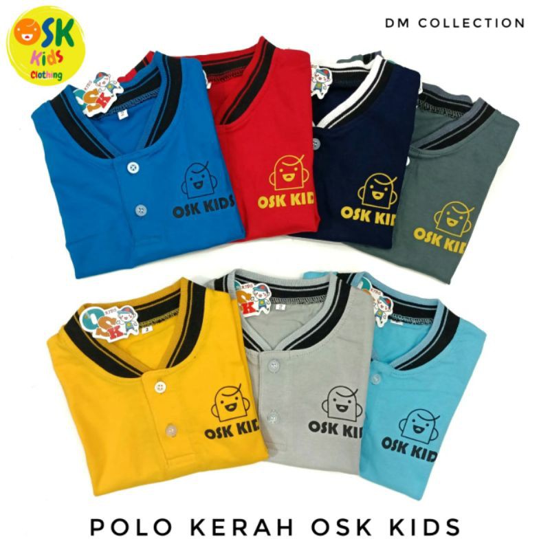 (1-7Th) Osk เสื้อโปโลคอปกสําหรับเด็ก - albana_kids.th - ThaiPick