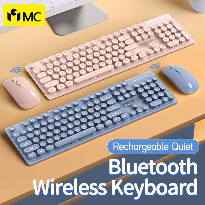 แป้นพิมพ์คอมพิวเตอร์ Mc Km600 Wireless Keyboard And Mouse Combo ...