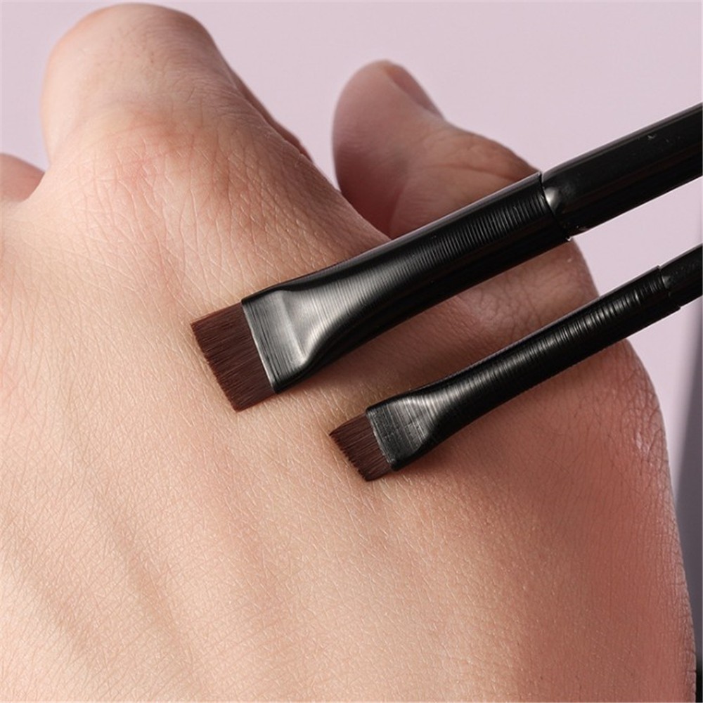 เสียงเบสบอลNew 2cs/set Brow Contour Brush Eyebrow Eyeliner Brush ...