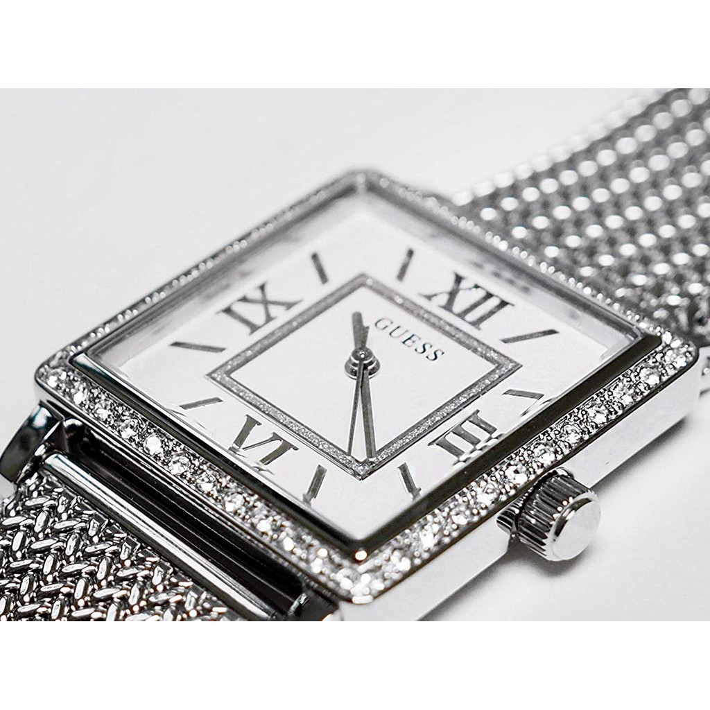 นาฬิกาผู้หญิง GUESS Highline Silver Dial Silver Stainless Steel Ladies ...