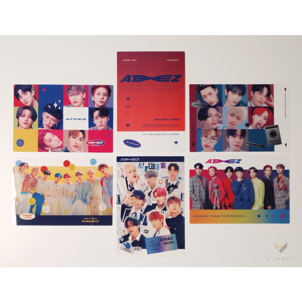 2022 ATEEZ Transparent Postcard Set 6Pcs New Version L8TM - ds4myczrxp ...