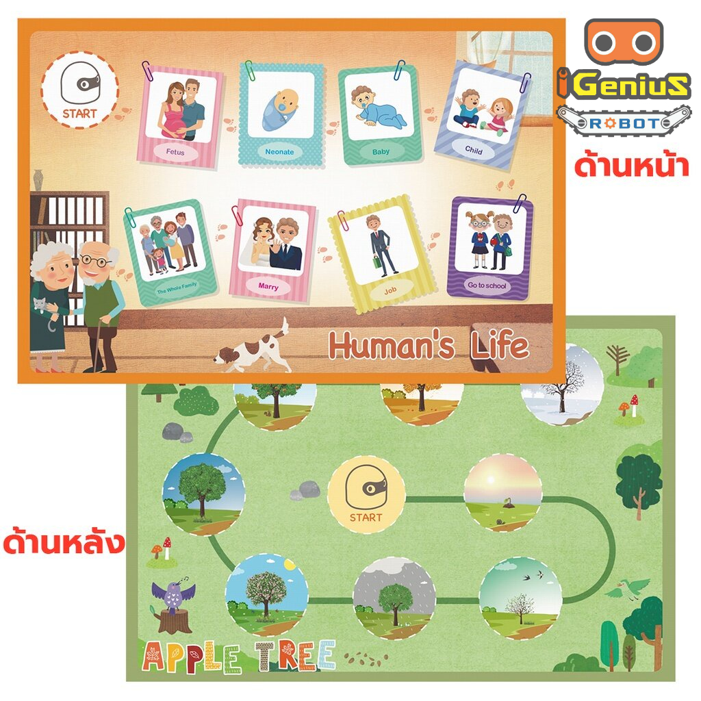 ฟรีของแถม ของเล่นเสริมพัฒนาการ v2 หุ่นยนต์ Coding Unplugged Robot โปรแกรม Genius Innovative Toy ...