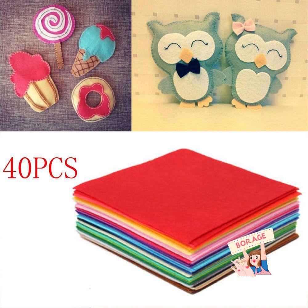 Borag ผ้าโพลีเอสเตอร์ เข็มสักหลาด แฮนด์เมด Diy 40 ชิ้น - borage.th - ThaiPick