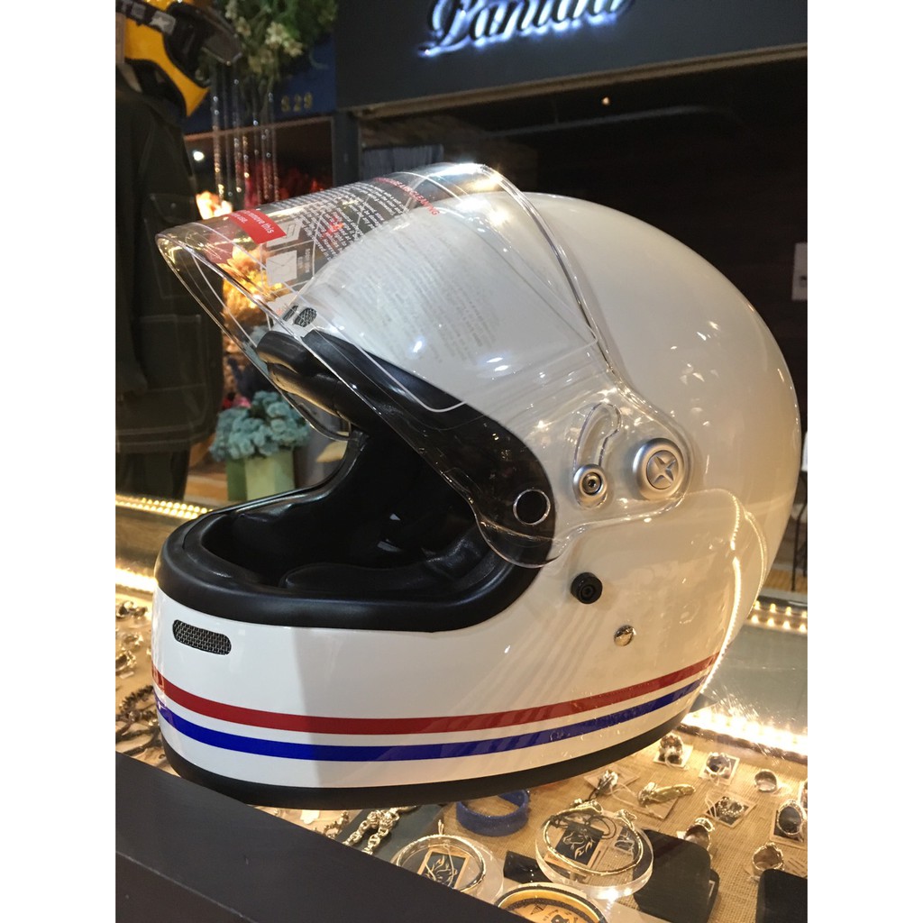 หมวกกันน๊อคเต็มใบ ทรงvintage ยี่ห้อ AMZ แบรนด์นำเข้าจากอเมริกา รุ่น ...