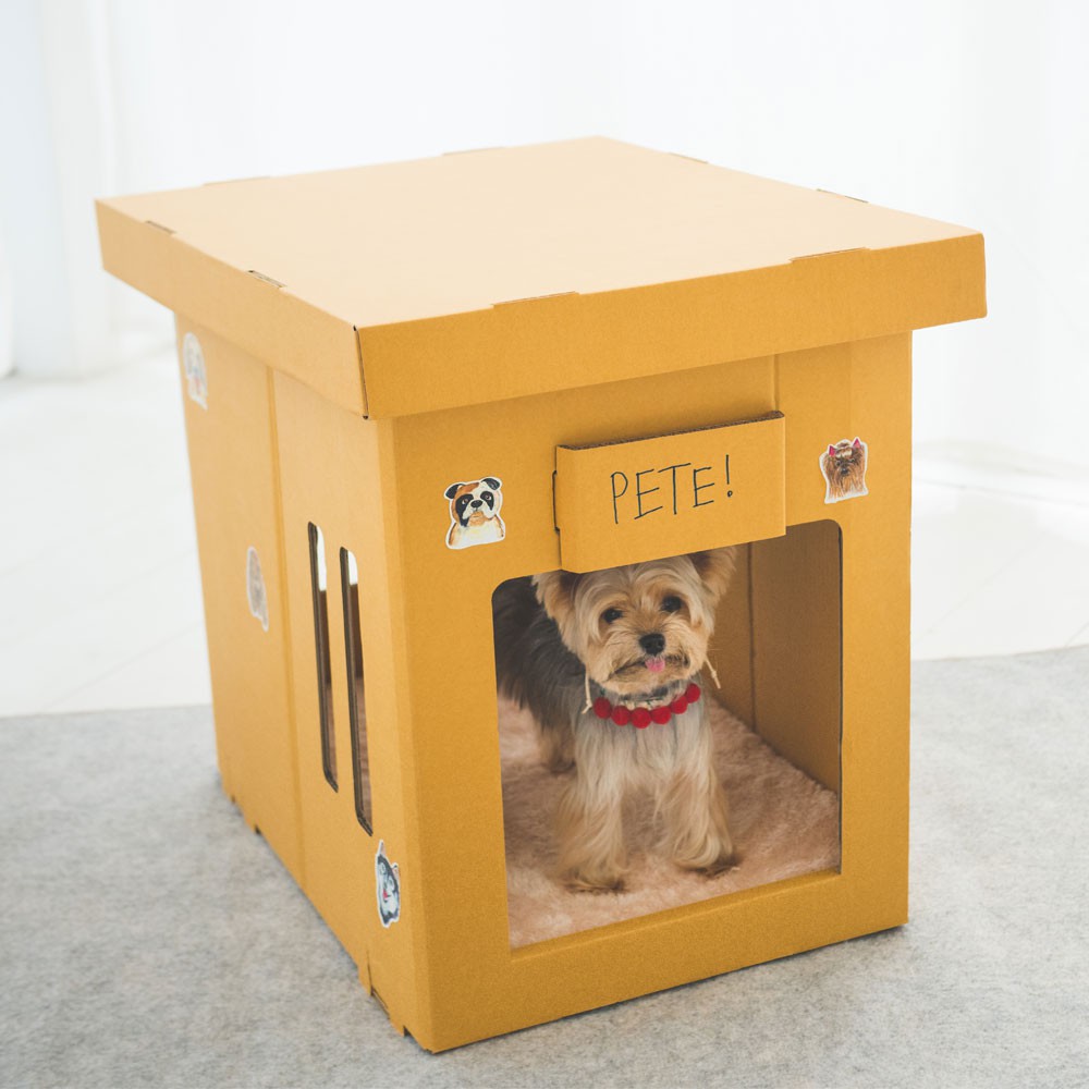 KAFBO DOG LOFT WITH BEIGE BED PAD ฟรีสติ๊กเกอร์ลายสุนัขและแมว บ้านสุนัข ...