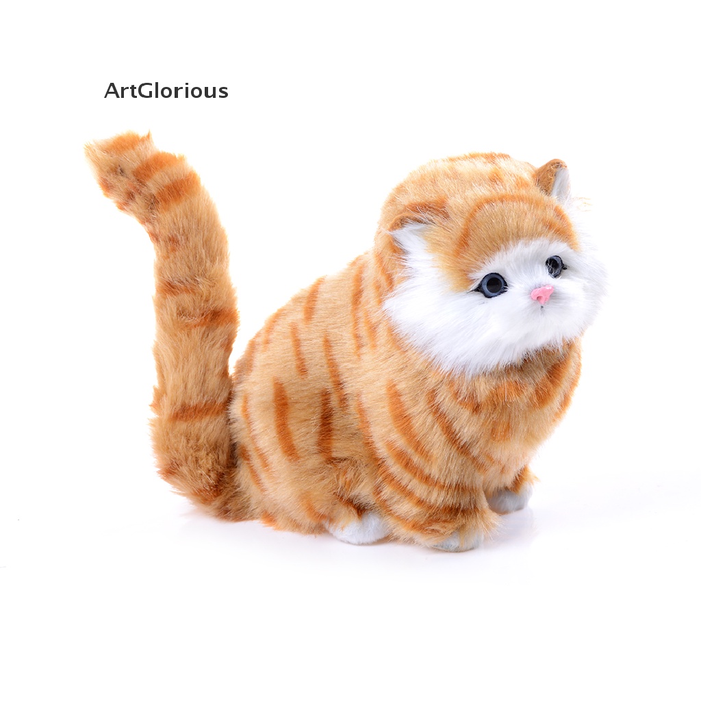 art Simulation stuffed plush cats toys soft sounding Electric cat doll ...