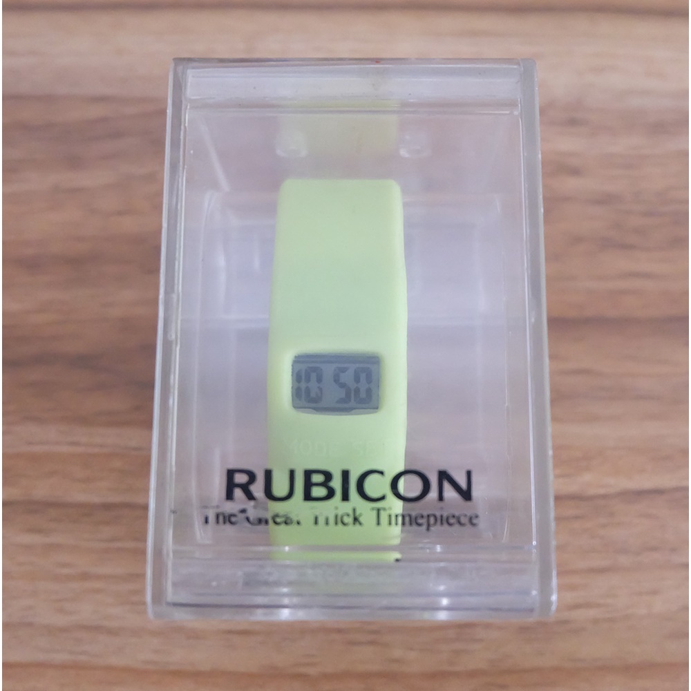 Rubicon Digital Wristband Watch Size 24 mm. สีเขียวอ่อน มือสอง ของแท้ ...