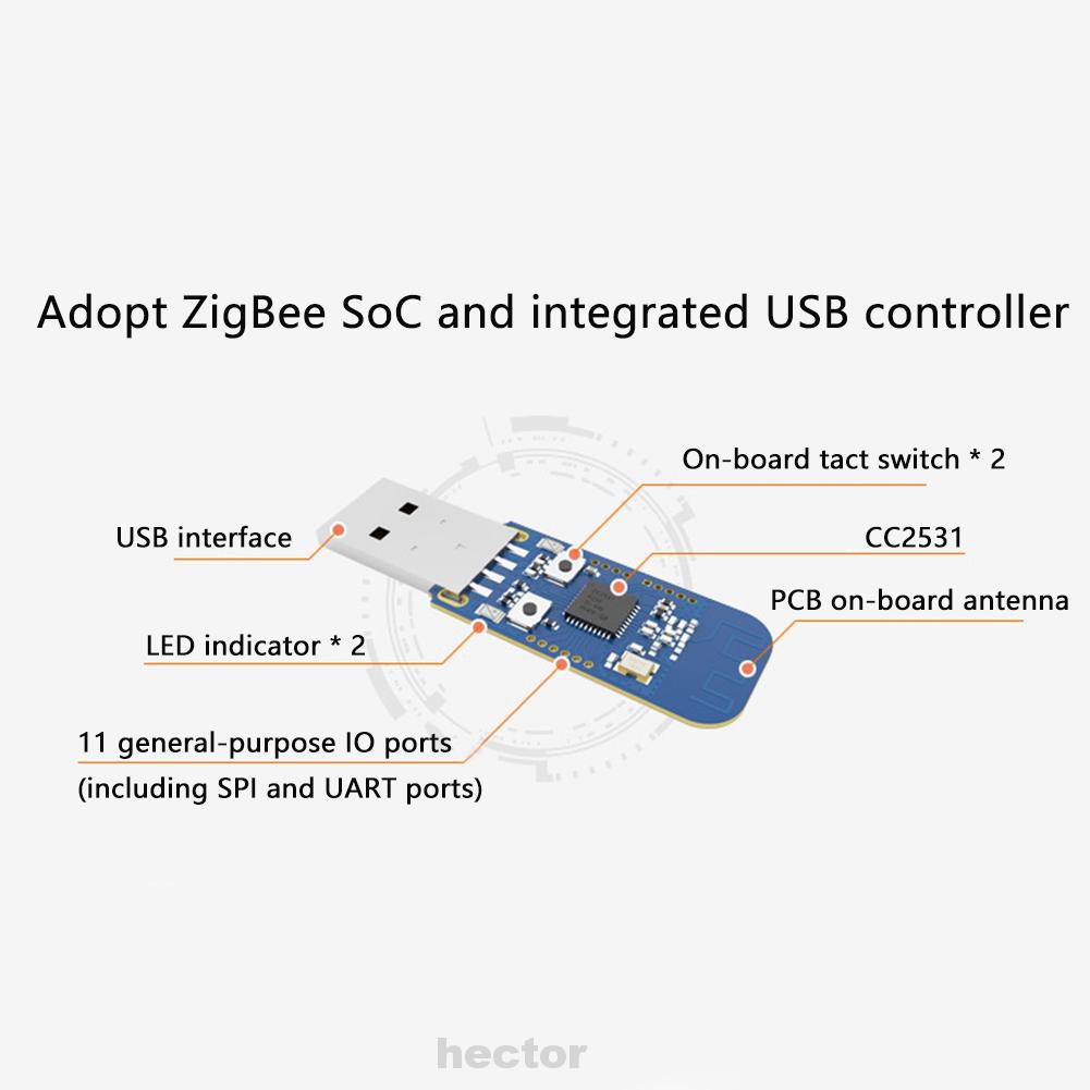 Cc2531 โมดูลไร้สาย Led Zigbee Protocol Analyzation Usb Dongle - hector ...