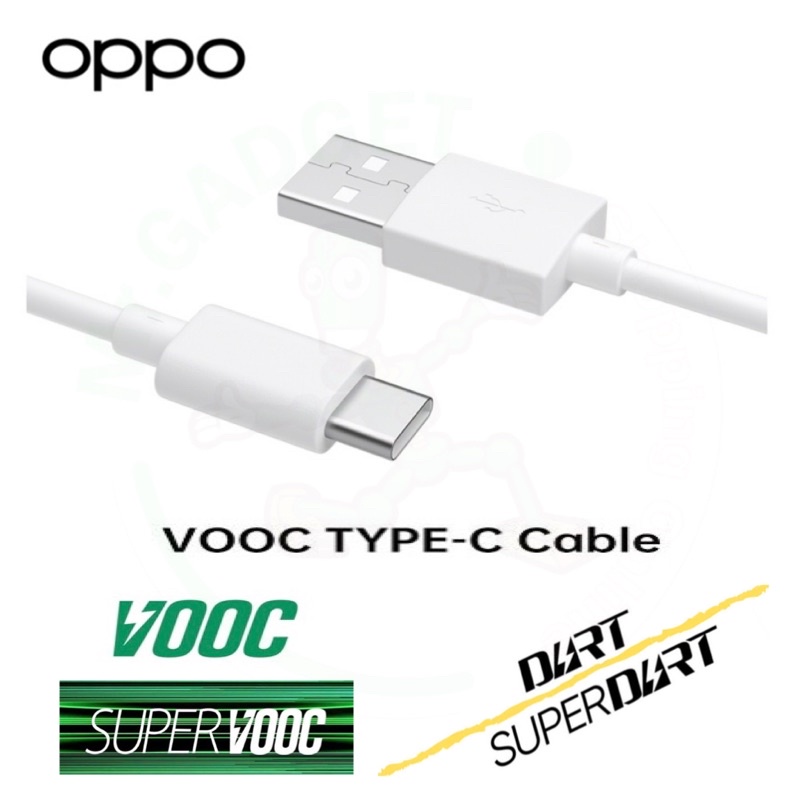 สายชาร์จ oppo vooc usb type-c ประกันศูนย์ oppo รองรับรุ่น vooc และ ...