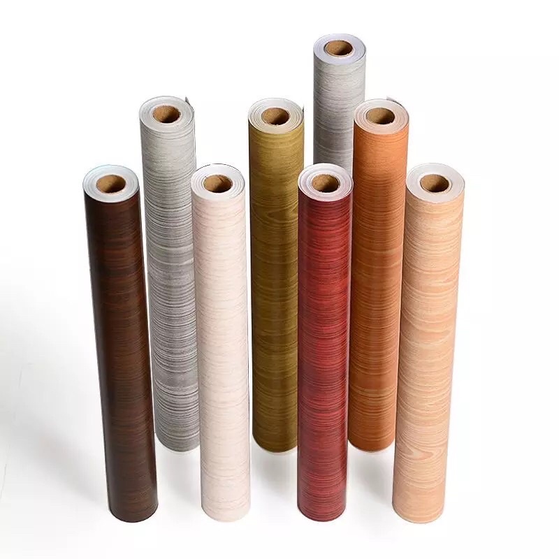 สติ๊กเกอร์ลายไม้ วอลเปเปอร์กาวในตัว ลายไม้ กว้าง 45 ยาว 100 ซม 46shoping Thaipick