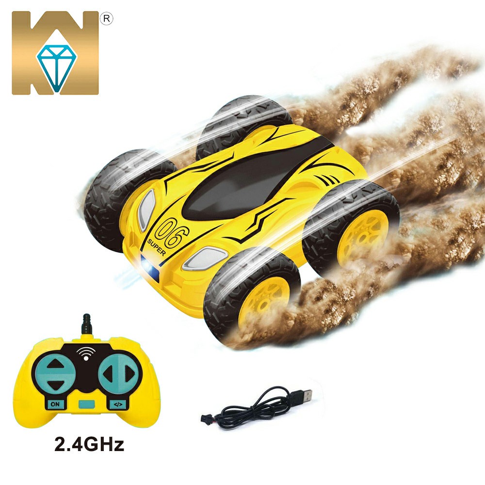 Remote control car high-speed off-road climbing stunt rollover double-sided bouncing childrens ...