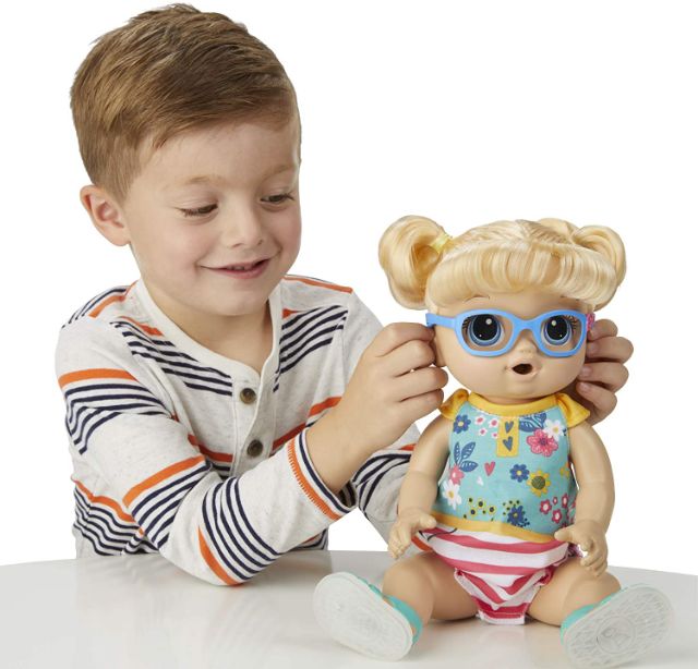 Baby Alive Step N Giggle Baby Blonde Hair Doll with Light-Up Shoes ...