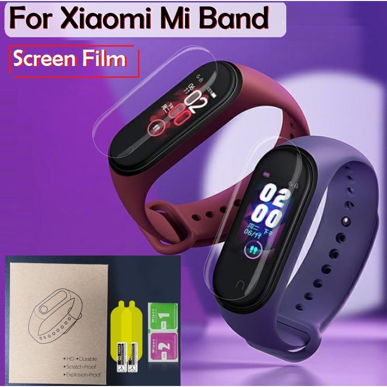 xiaomi mi band 6 ฟิล์มกันรอยหน้าจอ ฟิล์ม miband 5 / mi band 6 , miband 6 screen protector miband ...