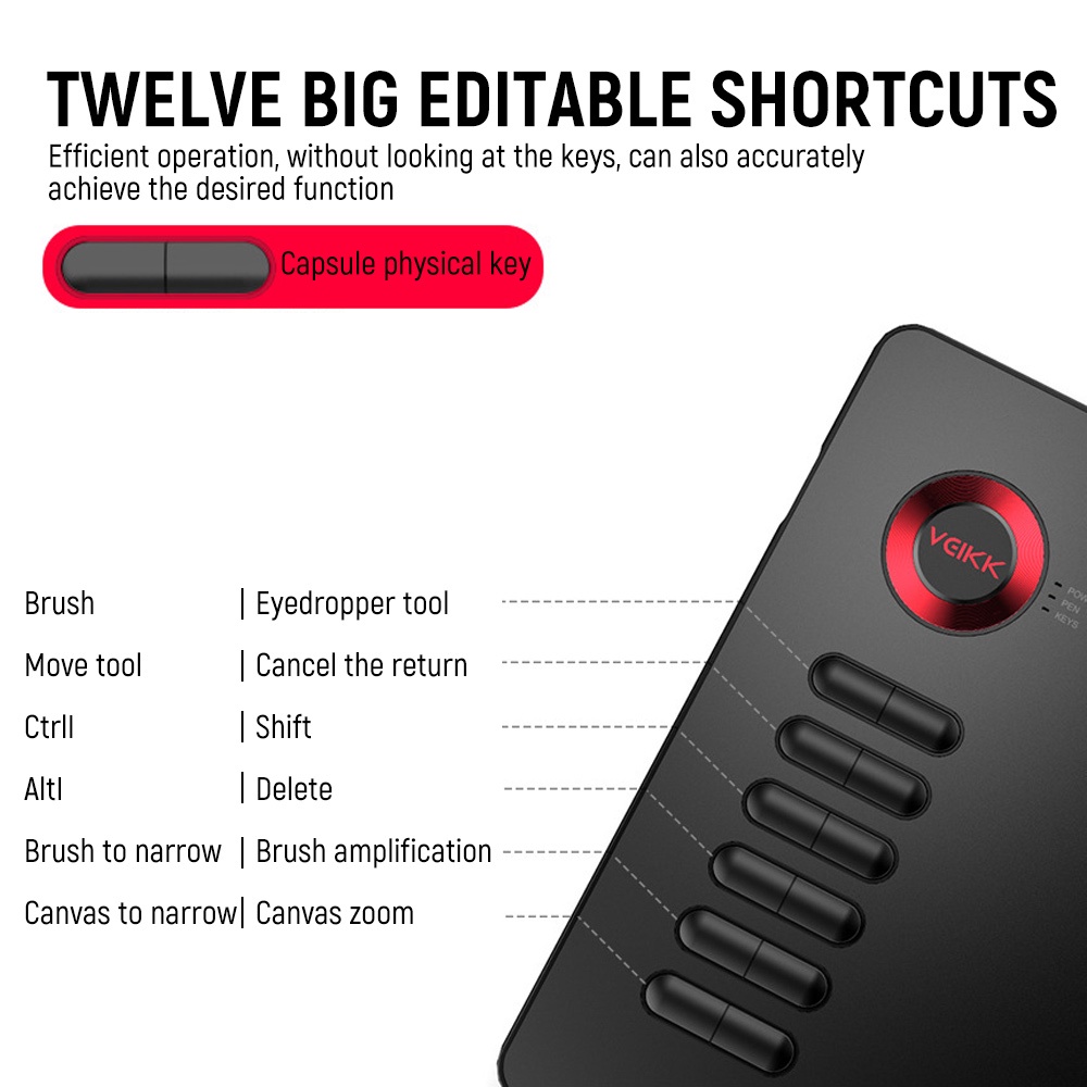 B2022. A15 Tablet Graphics Tablet Computer Drawing Number Shortcut Keys ...