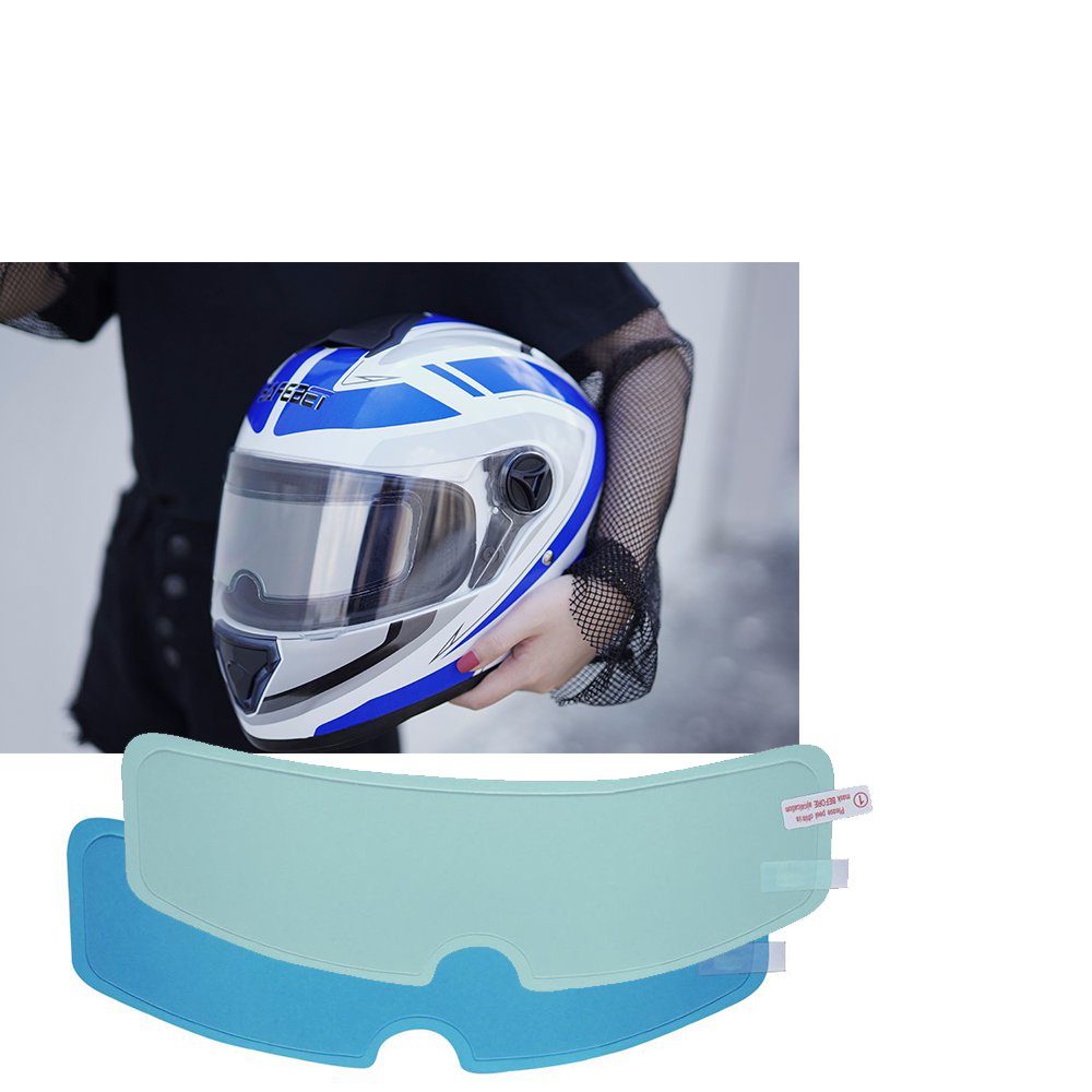 Helmet Clear Anti-Fog Patch Film Motorcycle Helmet Lens Fog Resistant ...