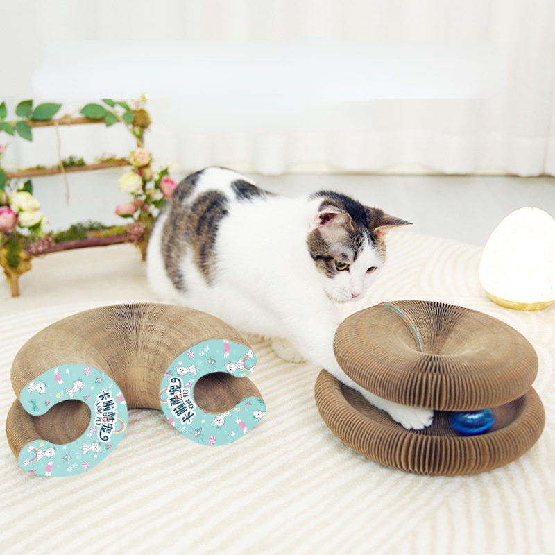 Organ Cat Scratch Board Magic Ccorrugated Paper No Chips Foldable Cat ...