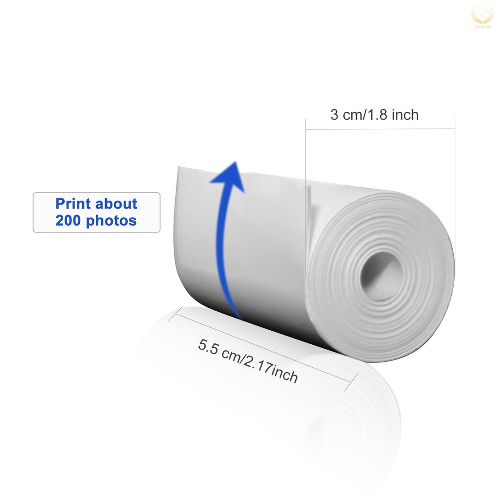 READY STOCK 6 Rolls Camera Refill Print Paper for Kid Instant KX-01 ...