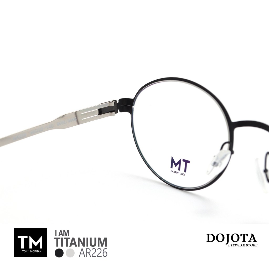 กรอบแว่นตา Titanium ทรงหยดน้ำ Toni Morgan รุ่น AR226 น้ำหนักเบา ...