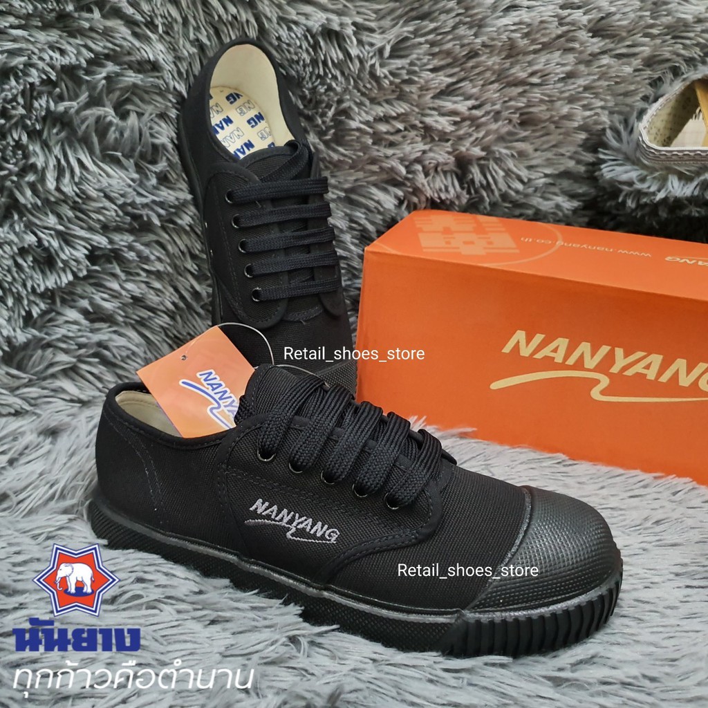 รองเท้านักเรียนNanyang Size 34-45 สีดำ | Shopee Thailand