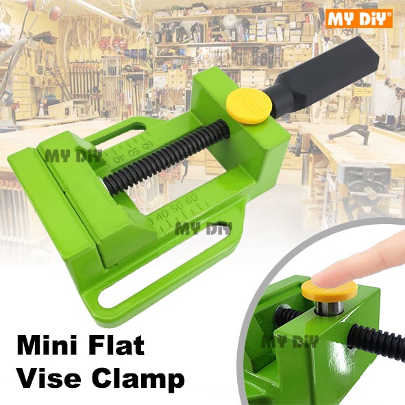 ♭MYDIYHOMEDEPOT - QUICK RELEASE DRILL PRESS VICE FLAT VISE CLAMP BENCH / TABLE DRILL PRESS VICE ...