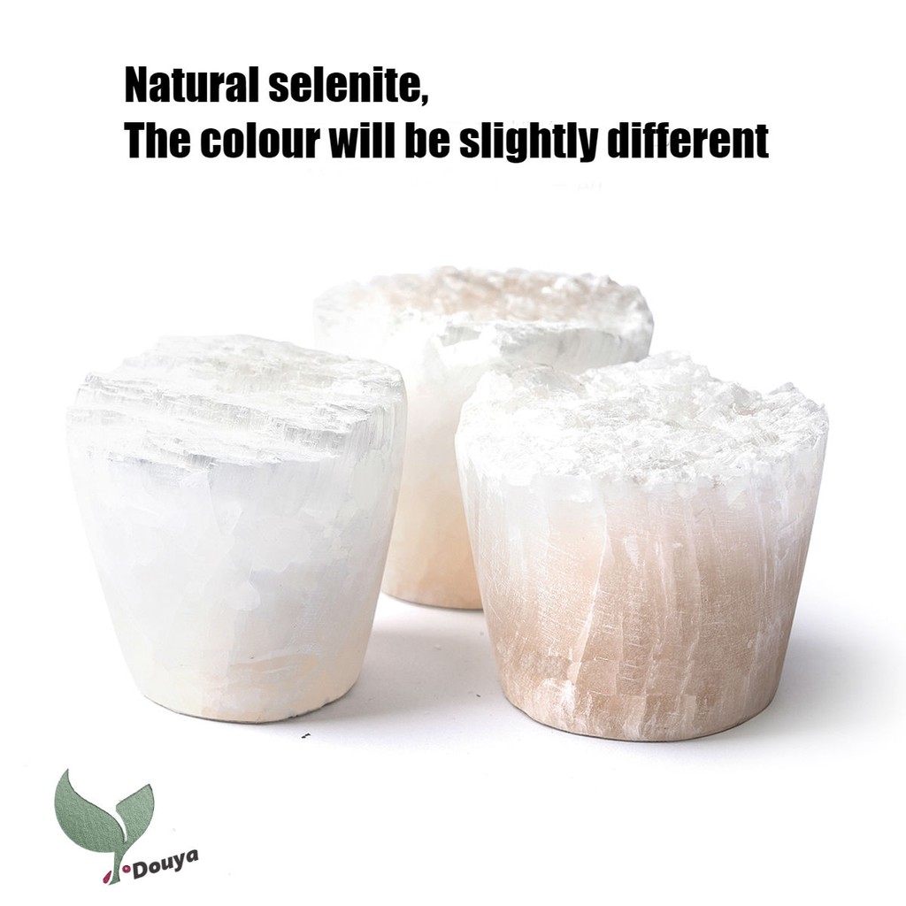 Natural Selenite Diffuser Stone Essential Oil Aromatherapy Diffuser ...