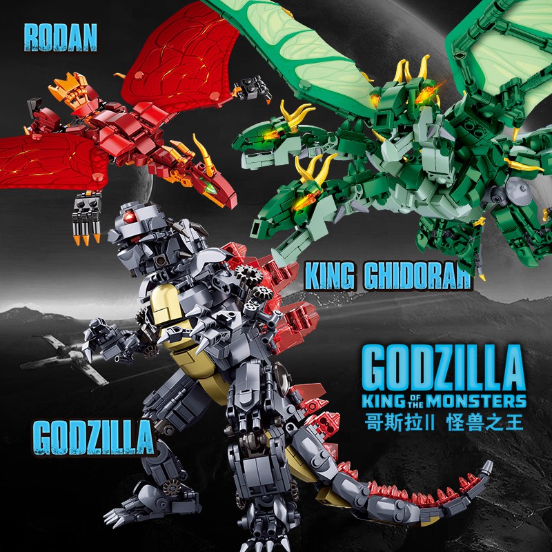 Happy Little Luban Building Blocks, Lego Boys, and Godzilla King of ...