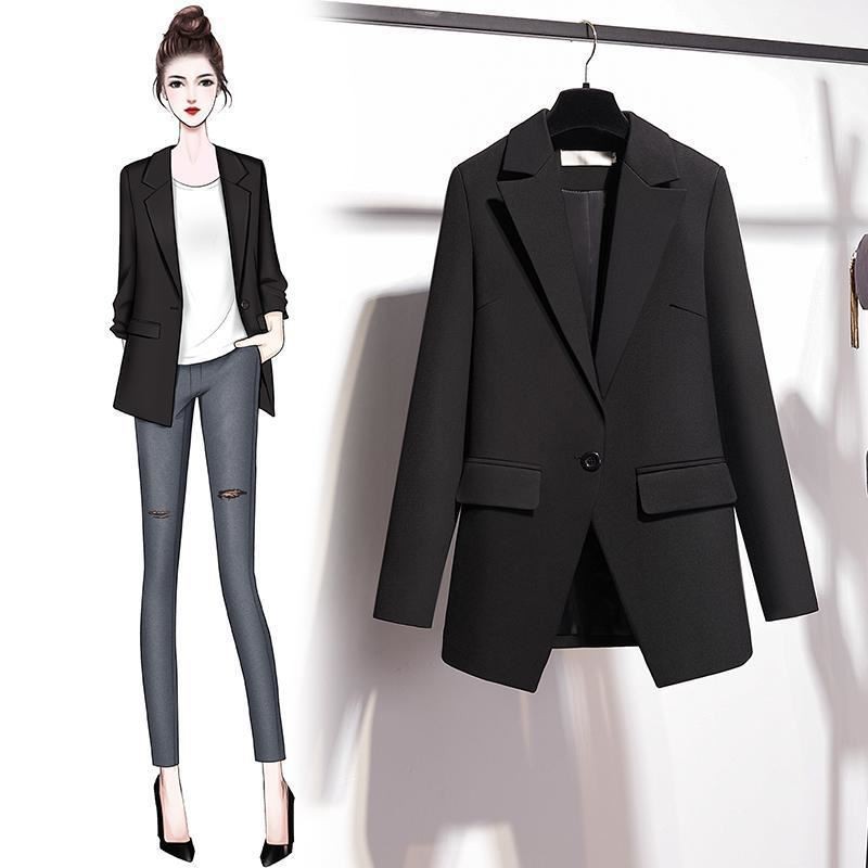Micro fat mm slim small suit jacket women 2020 new autumn clothing ...