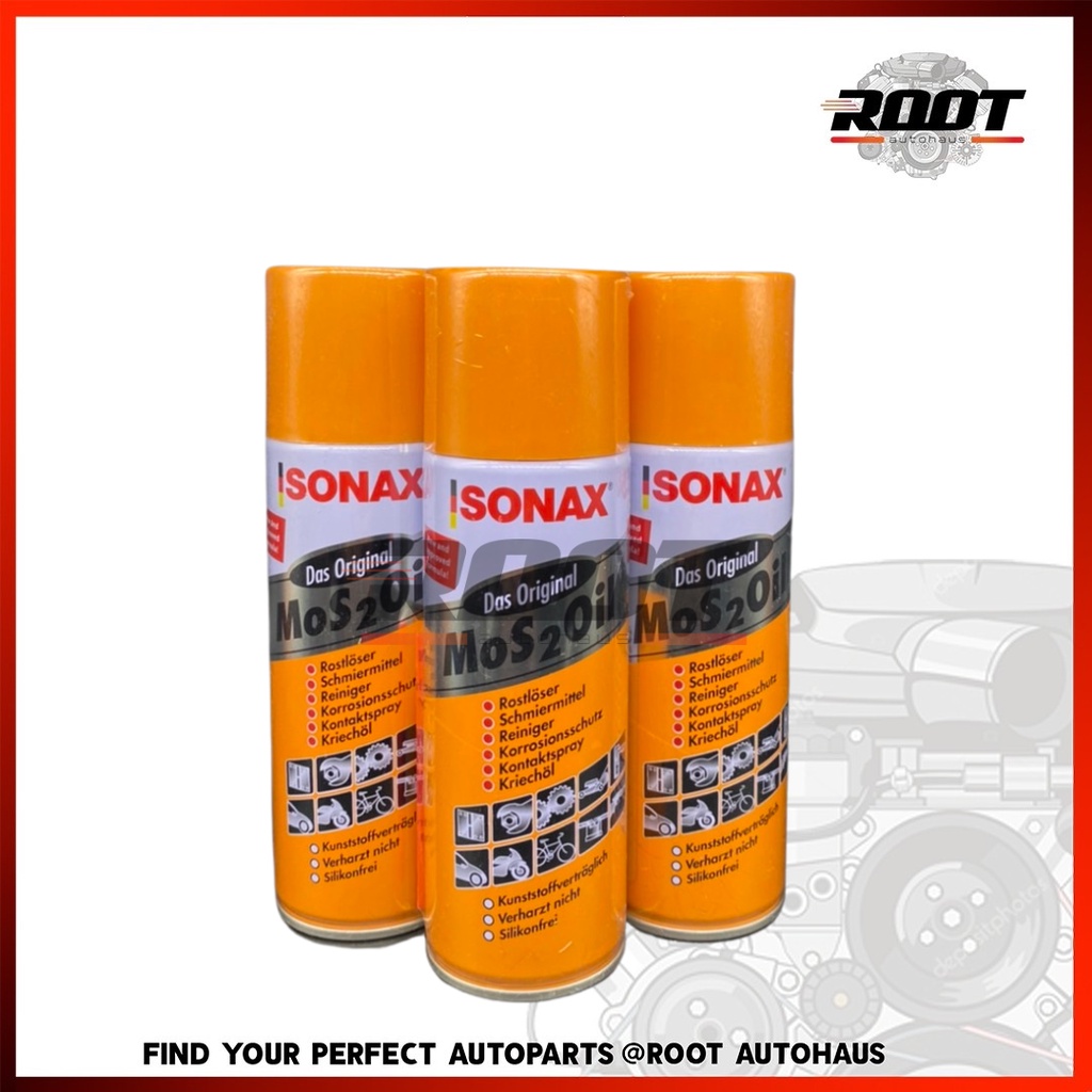 สเปรย์หล่อลื่น อเนกประสงค์ SONAX Mos 2 Oil 200 ML. | Shopee Thailand