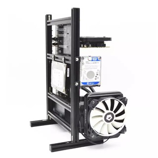 Open chassis frame All aluminum rack diy ATX MATX ITX vertical ...