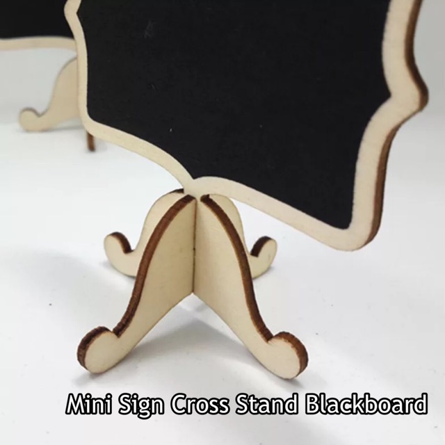 Mini Sign Cross Stand Blackboard Vintage Style 1 อัน - aommomy - ThaiPick