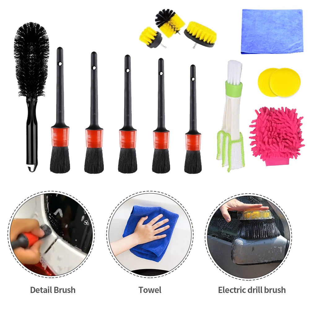 14pcs Sponge Multifunctional Auto Interior Exterior For Detailing Car ...