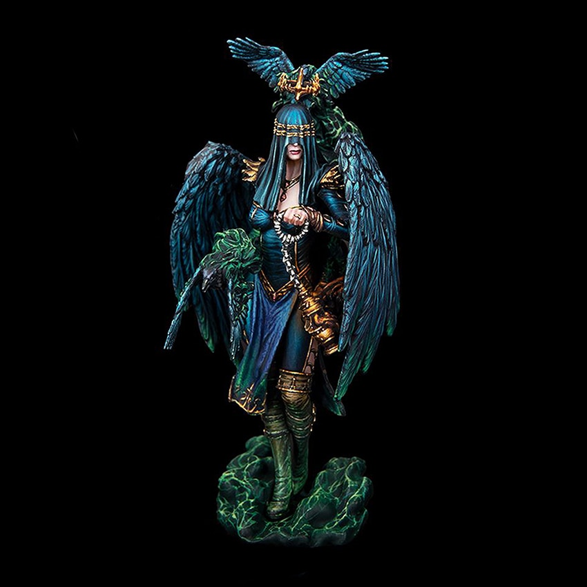 1/24 ancient woman warrior stand Resin figure Model kits Miniature gk ...