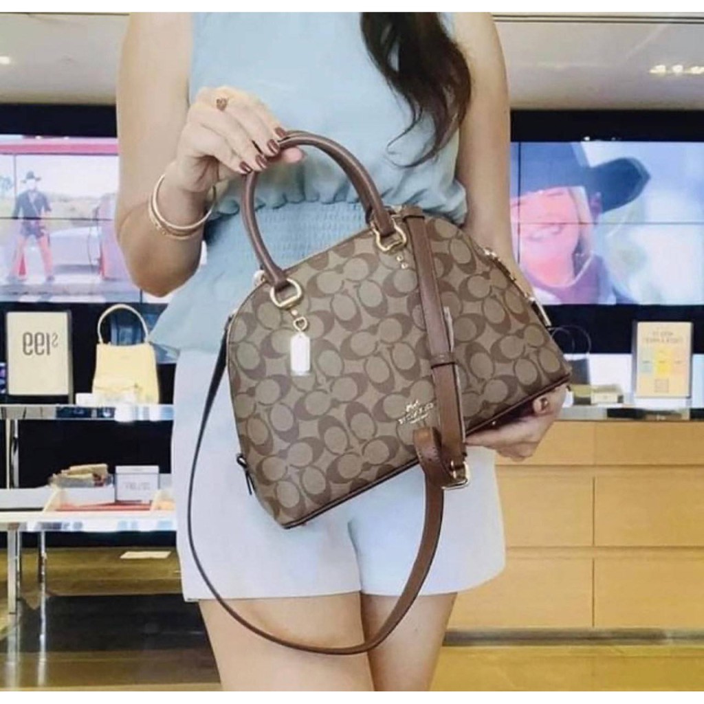 Coach KATY SATCHEL IN SIGNATURE CANVAS (COACH 2558) - hisobag2020 ...