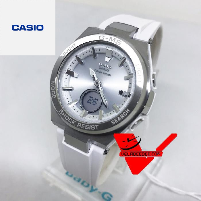 CASIO BABY-G G-MS (Tough Solar) (ประกัน CMG ศูนย์เซ็นทรัล 1 ปี) รุ่น MSG-S200-7A (หน้าขาวสายขาว ...
