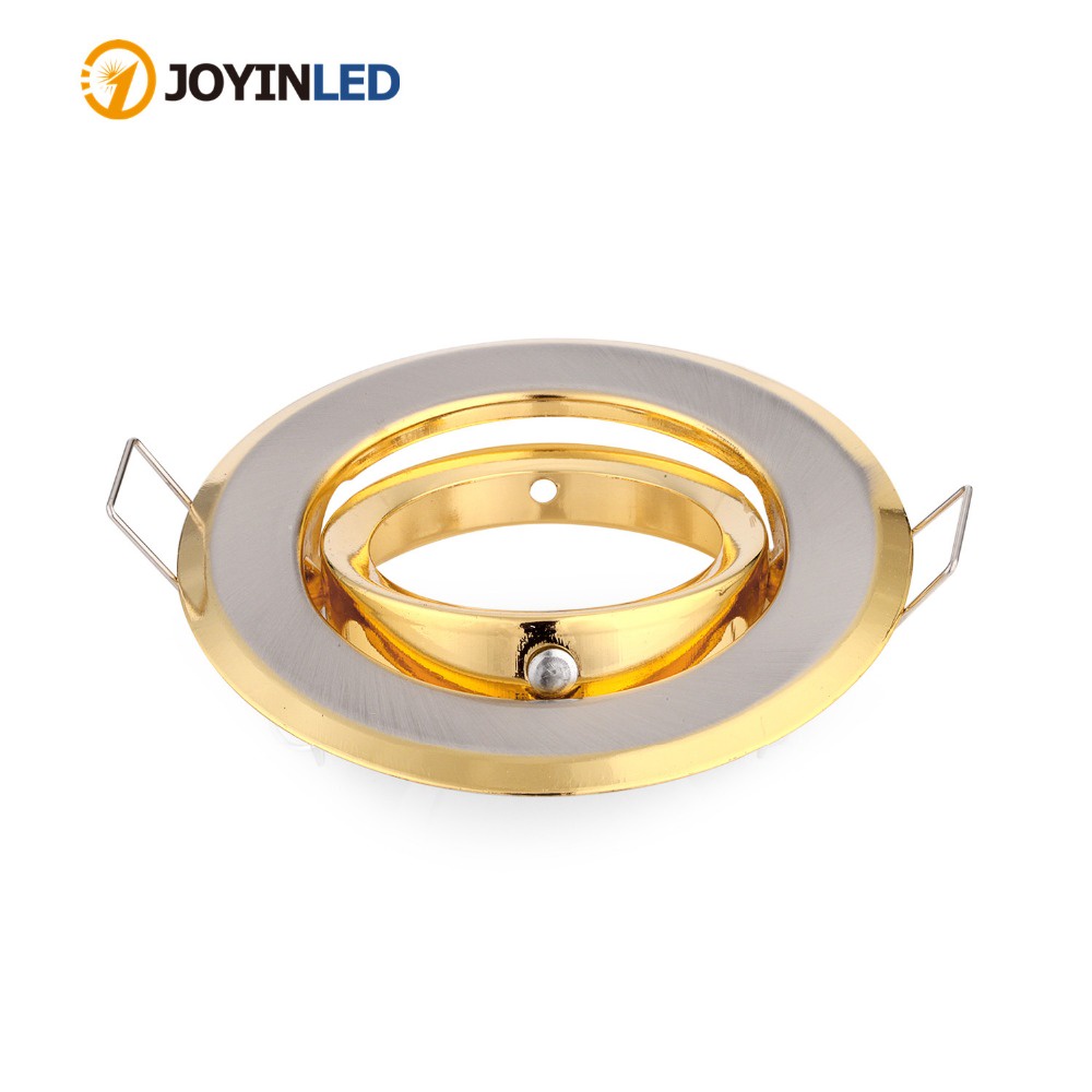 LED recessed light fixture trims Golden round down light frame housing ...