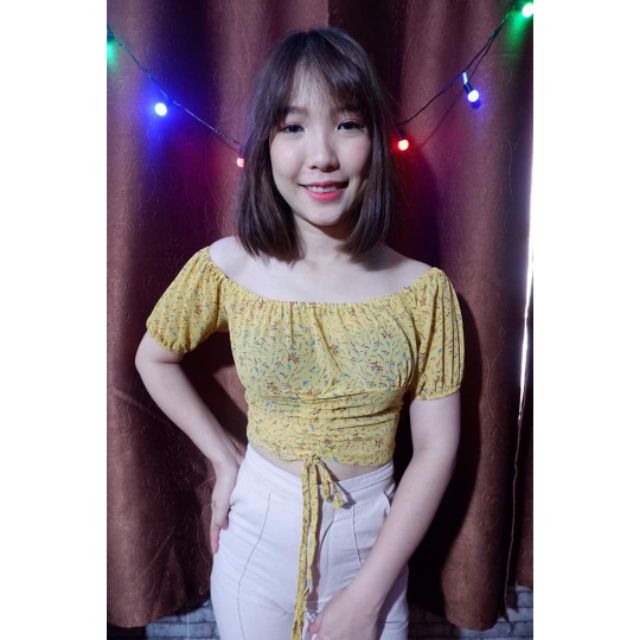 เสื้อเปิดไหล่ สม้อคหลัง Shopee Thailand
