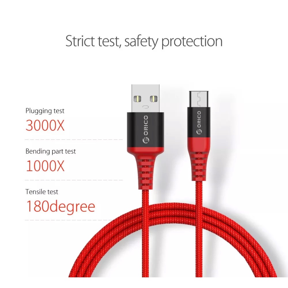 ORICO(MTK-10/HTK-10) Micro/Type C USB Charging Cable Heavy Duty Cable 2 ...