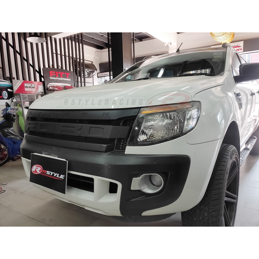 หน้ากระจังสำหรับ FORD RANGER ปี 2012-2014 สไตล์ RAPTOR สีดำด้าน ...