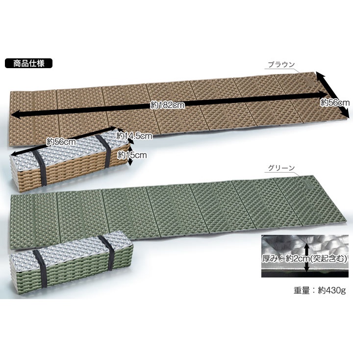 แผ่นรองนอน แผ่นรองนอนเดินป่า FD MAT - BUNDOK - victory_camp_bkk - ThaiPick