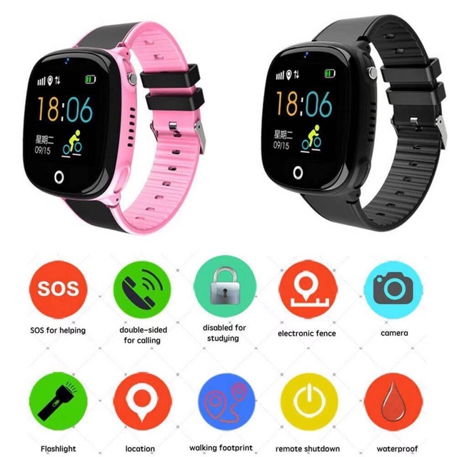 นาฬิกาเด็ก HW11 แท้???? เมนูภาษาไทย ใส่ซิม โทรฯได้ กันน้ำ IP67 จมน้ำได้ GPS แท้ ติดตามตำแหน่งตรง ...