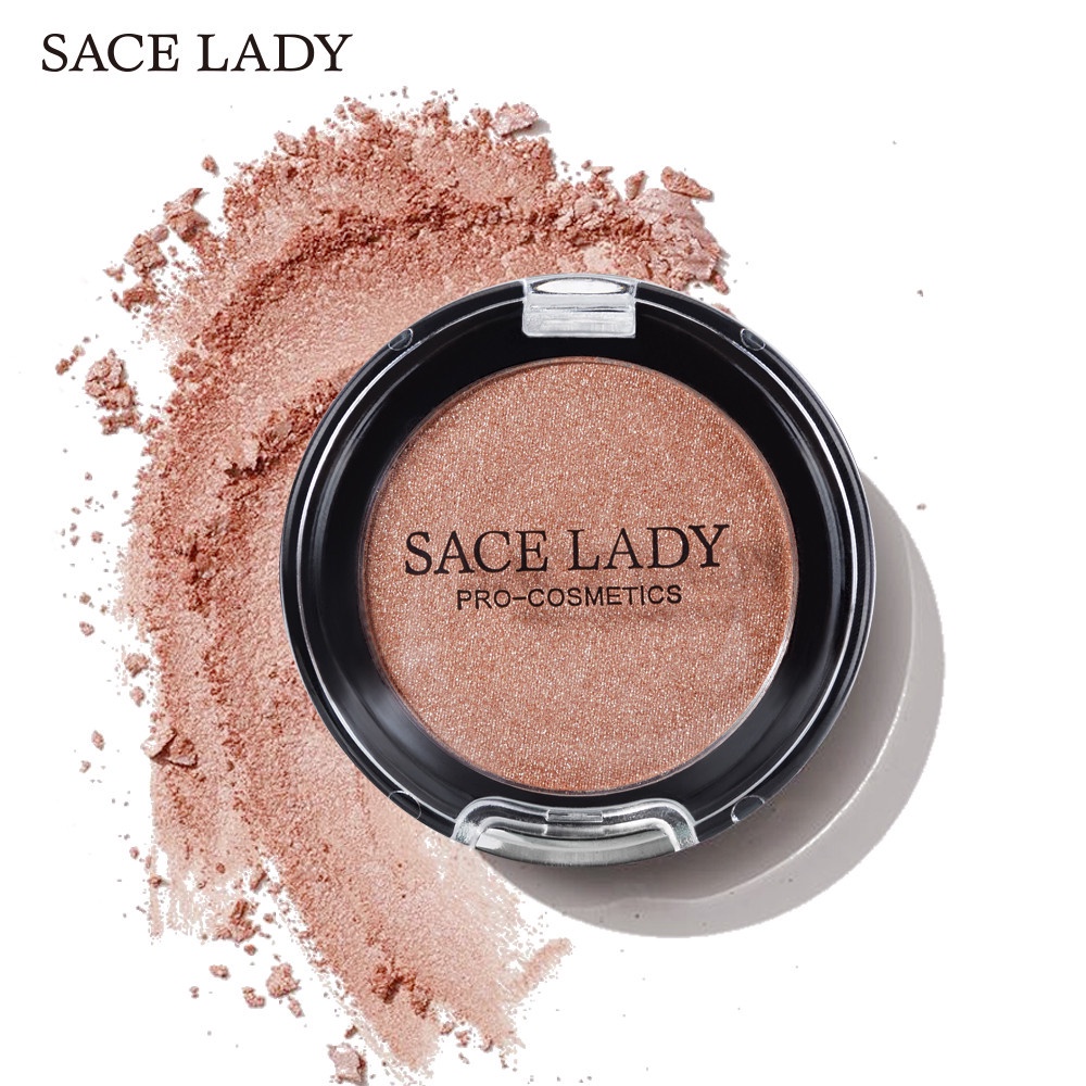 SACE LADY Highlighter Powder Glitter Palette Makeup Glow Face Contour ...
