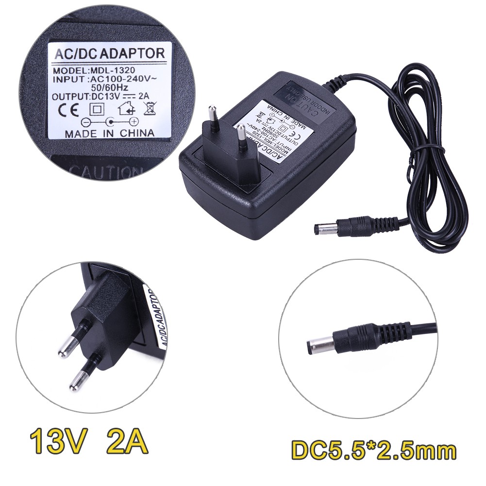 อะแดปเตอร์พาวเวอร์ซัพพลาย DC 13v 2A Adapter AC to DC 5.5 x 2.5 มม. ...
