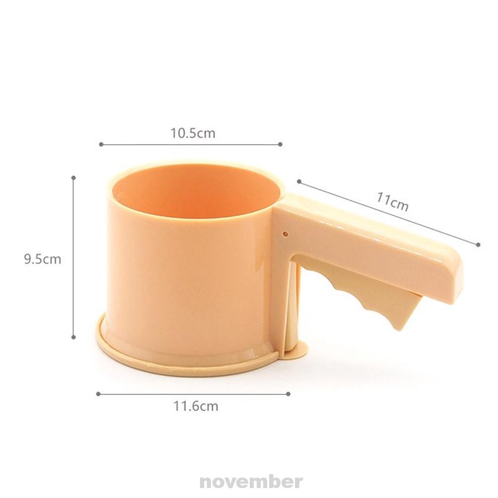Mesh PP Pastry Shaker Single Layer Handheld Cup Icing Sugar Flour Sieve ...